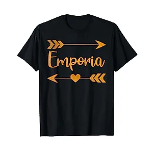 EMPORIA KS KANSAS Funny City Home Roots USA Women Gift T-Shirt