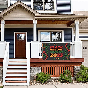 Black History Month 2023 Banner Yard Outdoor Party Congratulations Welcome Home Banners Photography Background Decoration