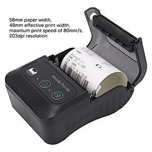 58mm Portable Mini Thermal QR Code Printer, USB Receipt Thermal Printer 2in Cordless USB Receipt Ticket Thermal Printer for Android