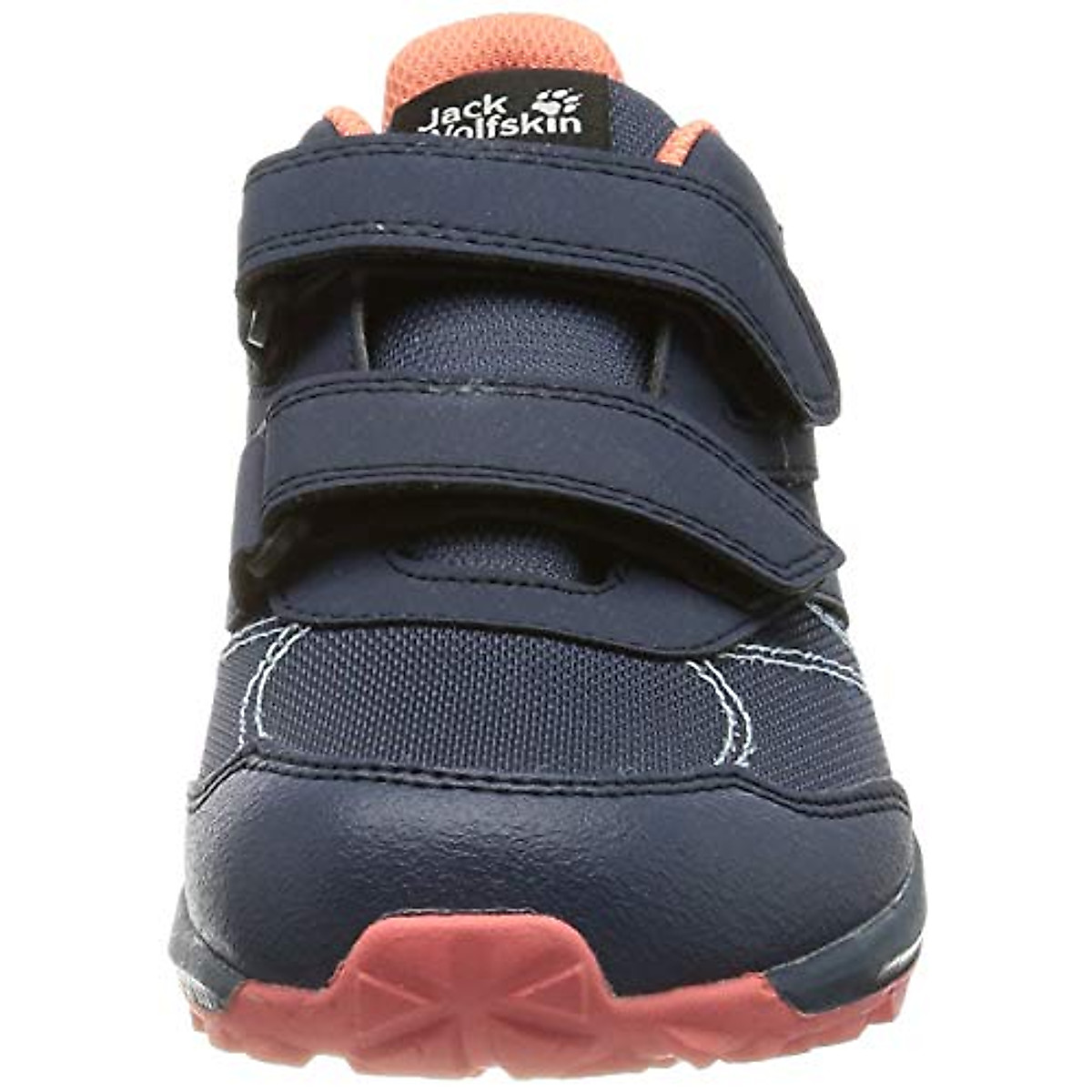 Jack Wolfskin Woodland Texapore Low Vc K Hiking Boot, Dark Blue/Rose, 11 US Unisex Big Kid