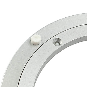 NUZAMAS 300mm(12inch) Heavy Duty Aluminium Alloy Rotary Table Bearings Turntable Round Dining Table Smooth Swivel Plate for Tabletop Serving Trade Show Displays