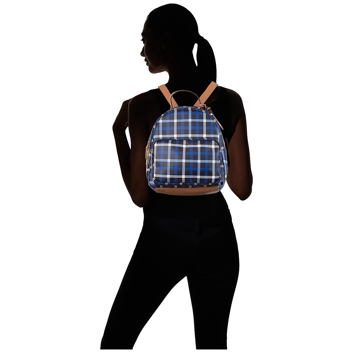 Tommy Hilfiger Julia Small Dome Backpack, Navy/Multi