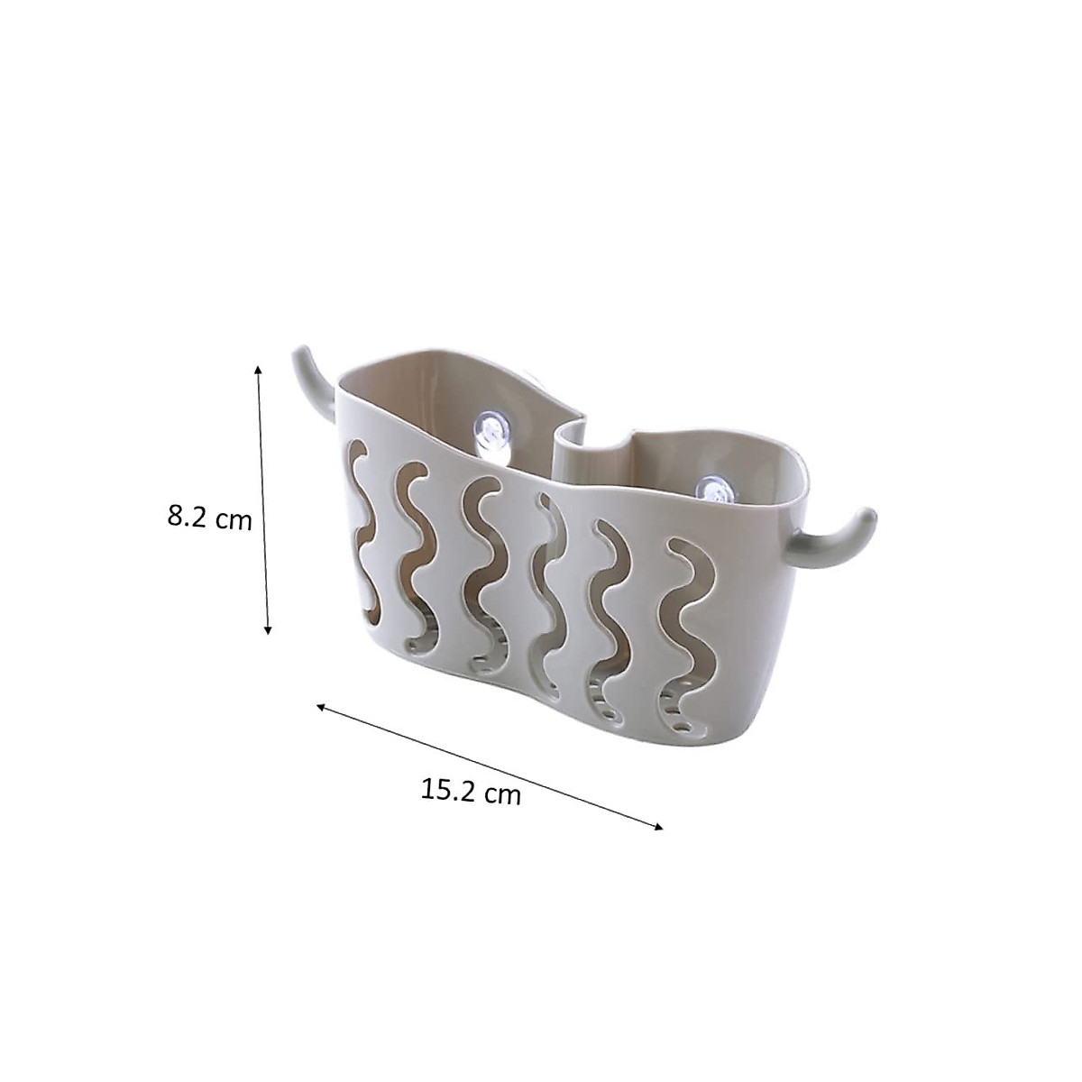 DOITOOL Sink Drain Rack Basket, Grey, Plastic, Polypropylene, 150