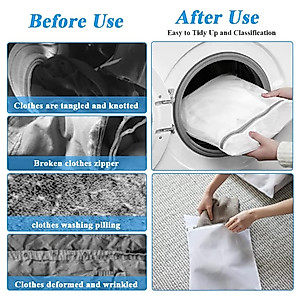mesh laundry bags for delicates, laundry bags mesh wash bags, underwear washing bag, shoe washing bag, clothes dryer bags, heavy duty and durable, 12 x 16 inches (3 pack medium bags)