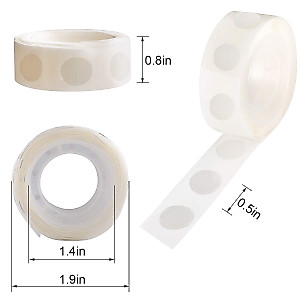 1600pcs Glue Point Clear Balloon Glue Removable Adhesive Dots Double Sided Dots of Glue Tape for Balloons Party or Wedding Decoration…