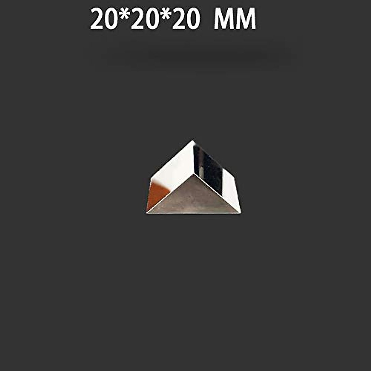 Optical Glass Triangular Prism，Right Angle Prisms for Teaching Light Spectrum Physics and Photo Photography Prism Optical K9 Testing Instrument, 15mm