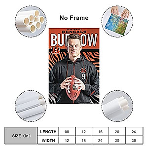 LIMB Joe Burrow Anime Pictures HD Posters and Prints for Home Decor Wall Art Canvas Decoration 16x24inch(40x60cm)