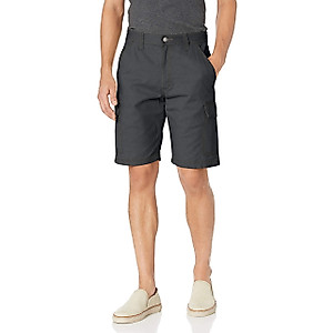 Wrangler Authentics Men's Classic Relaxed Fit Cargo Short, Anthracite Ripstop, 48