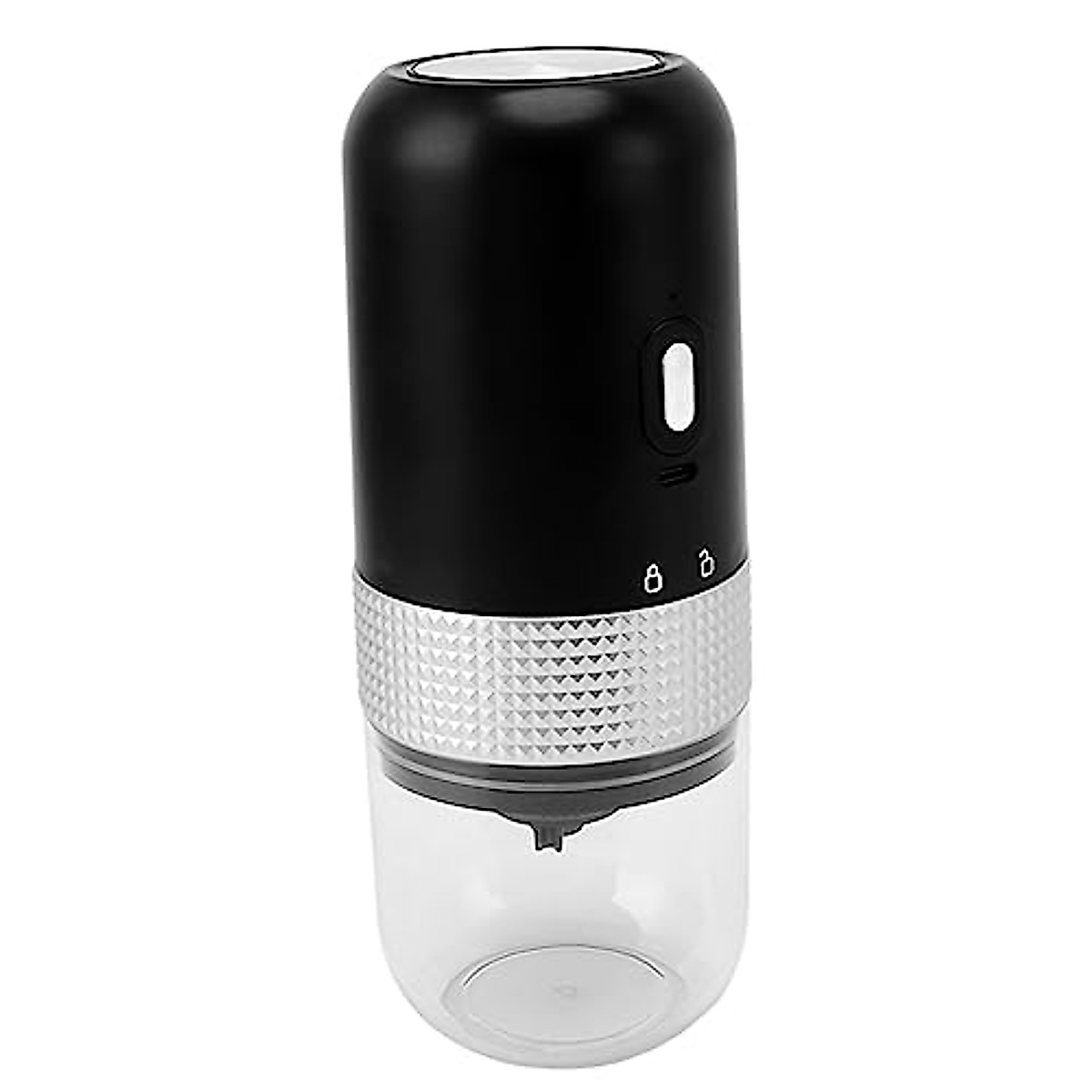 Coffee Bean Grinder, Dry Wet Dual Use Practical 200ml Compartment Capacity Powder Coffee Grinder for Office