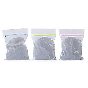 Mesh Laundry Bags 6-Pack Medium 16 x 12 Inch Laundry Wash Bag Colorful Zipper for Delicates, Blouse, Hosiery, Stocking, Underwear, Bra Lingerie, Sweater, Travel Storage Bag