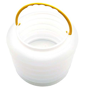 GARASANI Portable Transparent Plastic Drawing Wash Brush Water Barrel Telescopic for Acrylic Oil Watercolor Painting Bucket