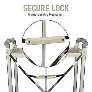 Olympia Tools 89-363 Pack N Roll Collapsible Service Cart, XL, 200LB Capacity, White, 2-Layers