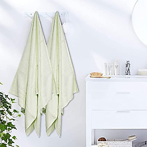 Wokaku Quick-Dry-Extra-Large-Bath-Towel-Bathroom-Towels-Bath-Sheet-Towels-Large-Bathroom-Big-Bath-Towels-Super-Soft-Large-Towel (Yellow)