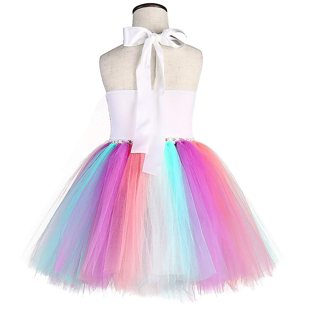 Tutu Dreams Unicorn Dress for Girls Party Dress Up Clothes Gifts Fashion Summer Sundress Dresses Birthday Decorations (Sequin Unicorn, 1-2T)