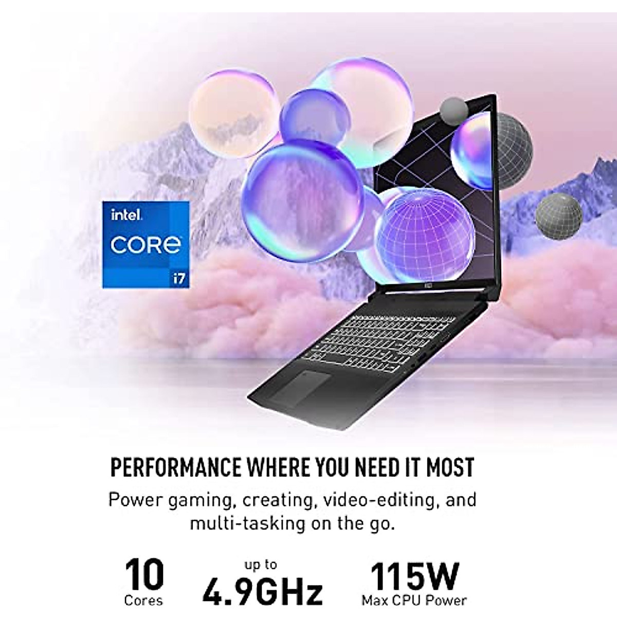 MSI Creator M16 2023 | 16" WQXGA NVIDIA GeForce RTX 4060 | 13th Intel Core i7-13620H 10 Cores 16 Threads | 48GB DDR5 2TBSSD | Numeric Keypad Wi-Fi 6 Bluetooth 5.2 | Win11 Pro TLG 32GB USB | Black
