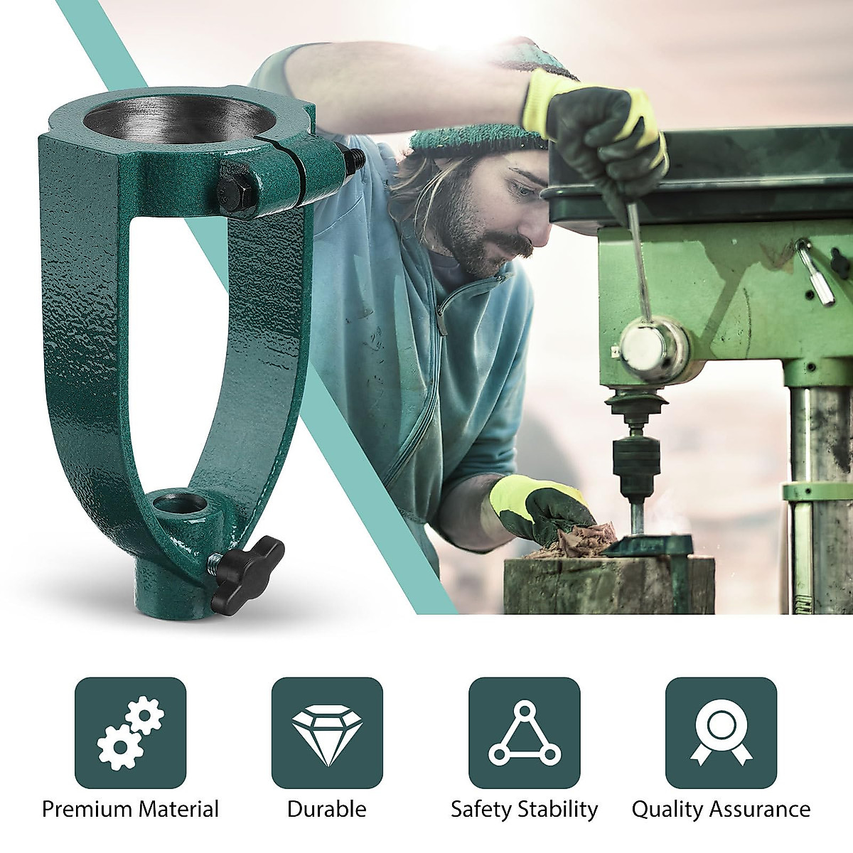 DOITOOL Sleeve Square Drill Chisel - Joint Mortiser Bit for Location Reducer Log Part Machine Hole Conversion Furniture Cutter Accessories Tool Refit Mortise Tenon Converter（53mm Drill Sleeve）