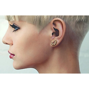 Zaya Body Jewelry Pair Black Anodized Stainless Steel Ear Spirals Tapers Gauges 00g 0g 2g 4g (2g)