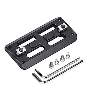 SUNWAYFOTO 3.15 inch M-Lok Arca Rail Mount Adapter Accessories for Arca-Swiss/RRS Tripod Head Aluminum SMP-80