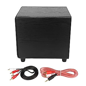 Active Speaker, 10 Inch 100‑240V Flexible High Output Sound Pressure Excellent Transient Powered Subwoofer Powerful for Active Speakers (US Plug)