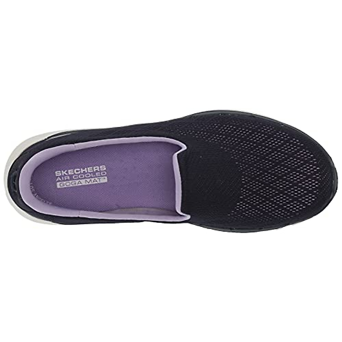 Skechers Women's GO Walk 6-Cosmic Force Sneaker, Navy/Lavender, 7.5
