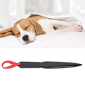 Pet Mouth Training Stick, Large Breed Dog Bite Training Stick with Nylon Rubber, Pet Mouth Training Stick for Dental Health, Promotes Proper Chewing Habits (Black Handle Red