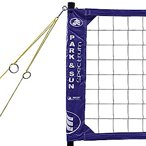 Park & Sun Sports Spectrum 2000: Portable Professional Outdoor Volleyball Net System, Blue