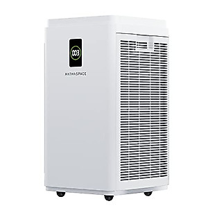 HATHASPACE Dual Filtration Air Purifier for Home Large Room, Office, with True HEPA Air Filter for Allergens, Pets, Smoke, Quiet Smart Air Cleaner, Removes 99.9% of Dust, Mold, Pet Dander, Odors, Pollen - HSP003 - 2800 Sq. Ft. Coverage - H13 True HEPA