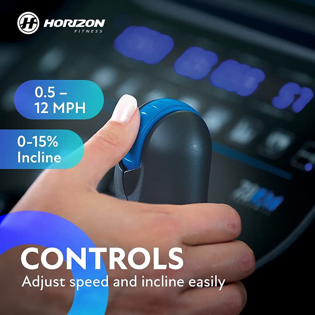 Horizon Fitness 7.8 at Studio Series Smart Treadmill with Bluetooth and Incline, Heavy Duty Folding Treadmill 375 lbs Weight Capacity, Pro Running Machine for Home Exercise and Running with Apps