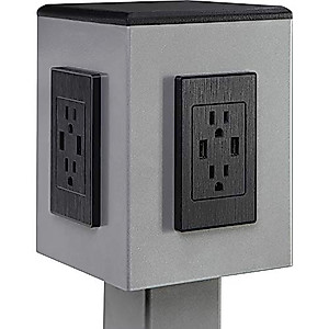 Lorell, LLR34000, Mobile Power Tower, 1, Gray