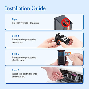 Valuetoner Supply Ink Cartridges Replacement for HP 67XL 67 XL for Envy 6055 6055e 6052 6058 6075 Envy Pro 6400 6455 6455e 6452 6458 DeskJet 1255 2732 2752 2755 2755e 4140 4155 4155e Printer 2-Pack