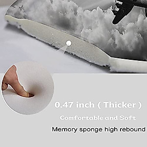 TheBlackSpot World War 2 WW2 in Color Warplane Bathroom Rugs 20 x 31 Grey Men Boys Bath Mat 16 x 24 Sets 3 Piece Memory Foam Anti Slip Absorbent Mats U-Shaped Contour Shower Mat