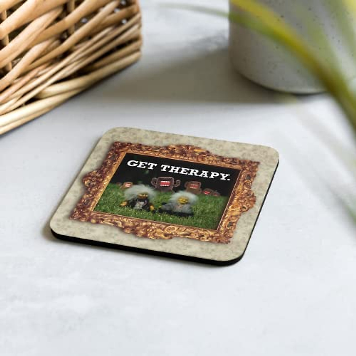 Get Therapy Framed Monsters Domo - Drink Coaster Packs (2 Per Pack) by GatorDesign