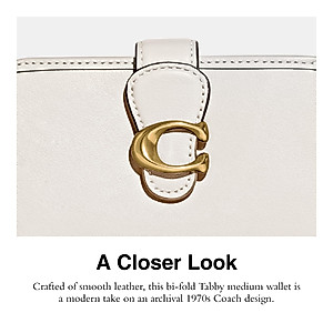 Coach Smooth Leather Tabby Medium Wallet