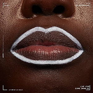 NYX PROFESSIONAL MAKEUP Line Loud Lip Liner, Longwear and Pigmented Lip Pencil with Jojoba Oil & Vitamin E - Gimme Drama (White)