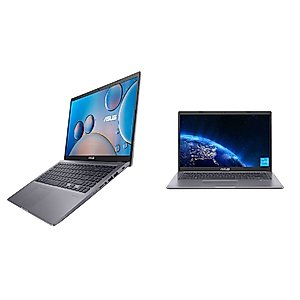 ASUS VivoBook 15 F515 Laptop, 15.6" FHD Display, Intel i3-1115G4 CPU & VivoBook 14 Laptop Computer, 14" IPS FHD Display, Intel Core i3-1115G4 Processor, 4GB DDR4, 128GB PCIe SSD, Fingerprint Reader