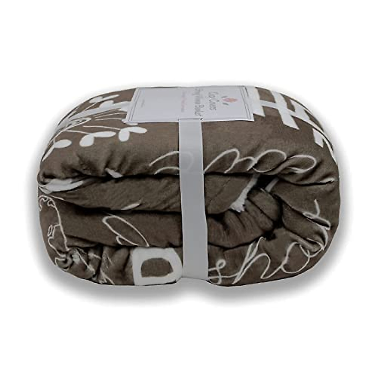 Cozy Covers - Strong Women - Inspirational Words Blanket - Perfect Size 50" x 60" Super Soft Ultra Plush Sherpa Throw for Love, Healing, Positivity and Encouragement (Taupe)
