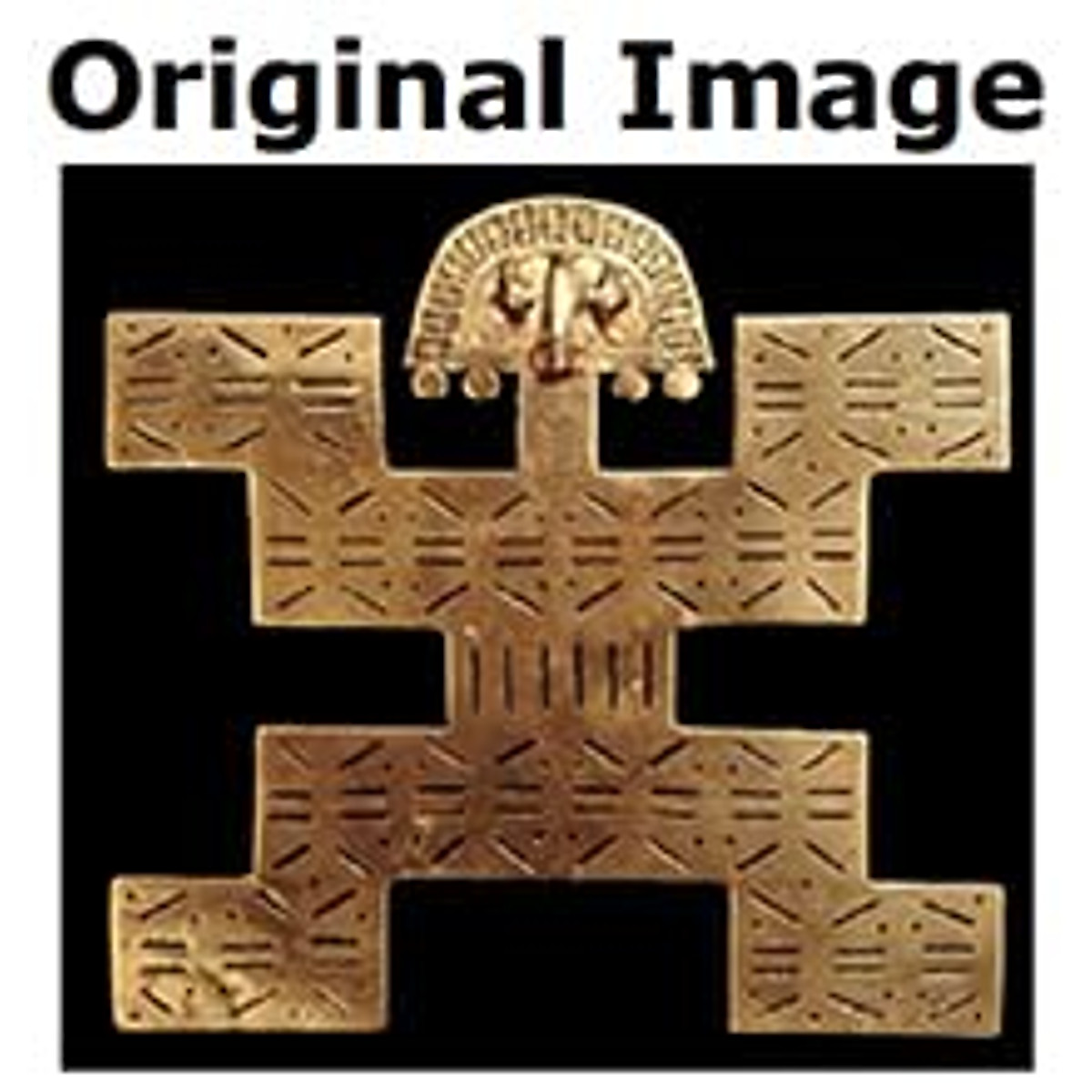 MADE IN USA - Reproduction of The Pre Columbian Tolima Pendant, from ILANET Museum Collection