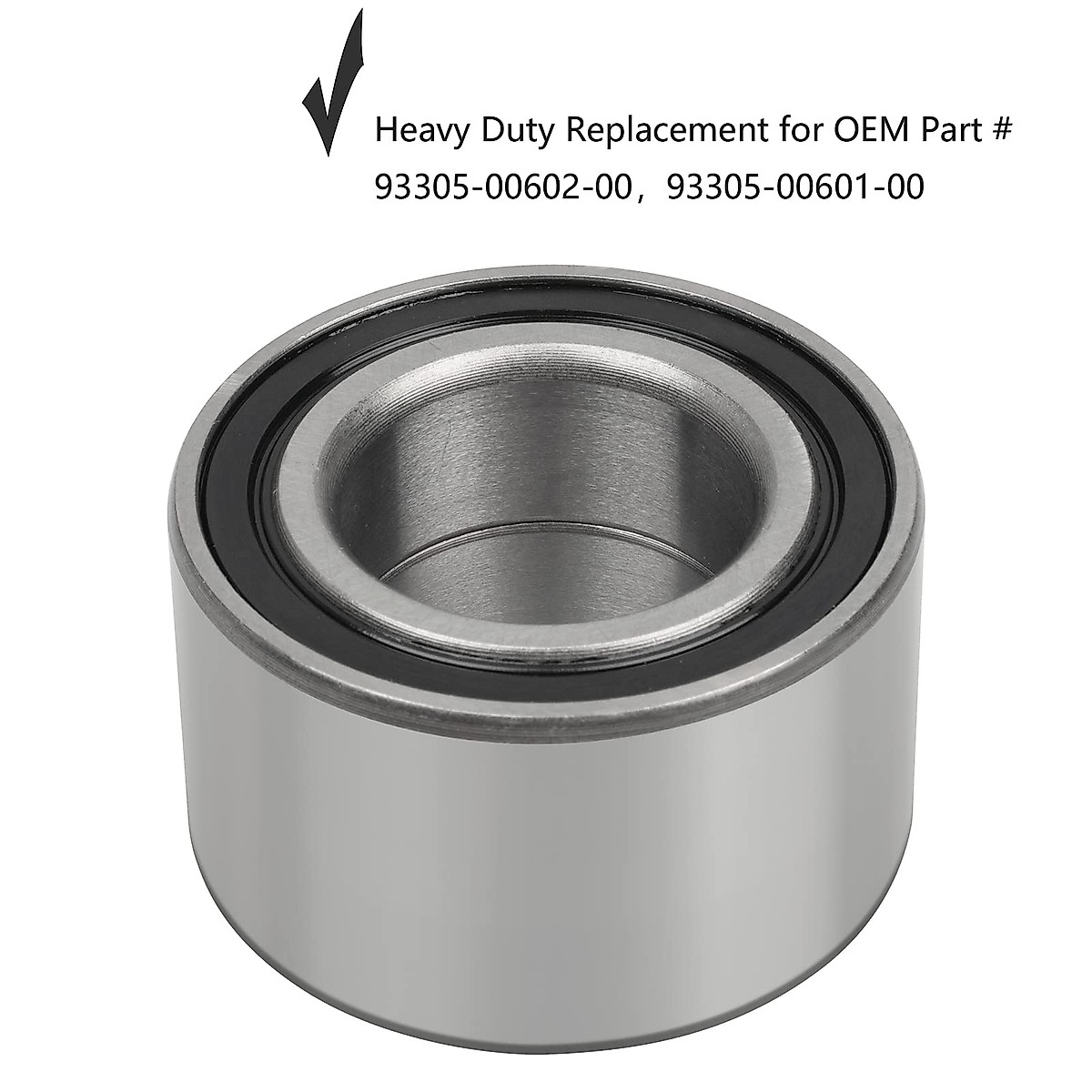 Front & Rear Wheel Bearings Replacement for Yamaha Grizzly 4x4 700 660 550 450 400 YFM700 YFM660 YFM550 YFM450 YFM400, Replace Part Number 93305-00602-00，93305-00601-00