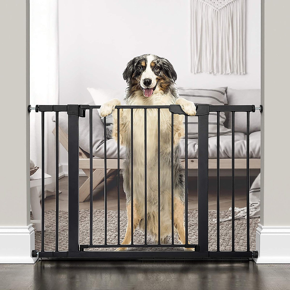 Cumbor 36" Extra Tall, 29.7"- 46" Width Baby Gate for Dogs and Kids & Cumbor 30.5" Tall 29.5-46" Width Dog Baby Gate for House, Stairs, Doorways
