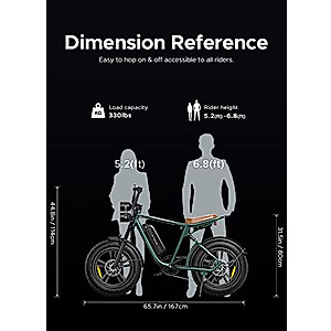 GOLMEZIL ENGWE-Electric-Bike Vintage Electric-Motorcycle-Adults Peak 1000W-Electric-Dirt-Bike - 20" Fat Tire 28MPH&94Miles Range E-Bike with 48V 13AH /26AH Removable Battery Ebikes 7 Speed