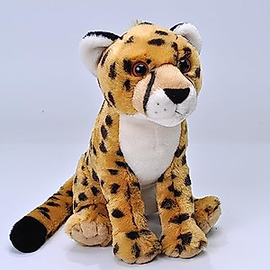 Wild Republic Cheetah, Cuddlekins, Stuffed Animal, 12 inches, Gift for Kids, Plush Toy, Fill is Spun Recycled Water Bottles (23852)