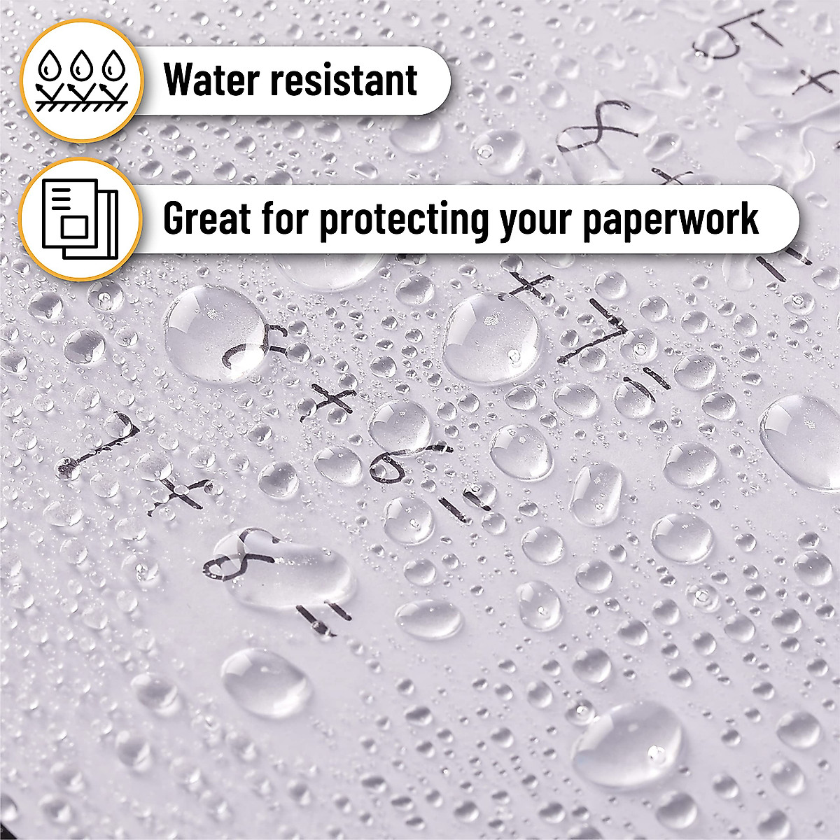 Mr. Pen- Dry Erase Pockets, 6 Pack, 10.2 x 14 Inches, Black, Reusable Plastic Sleeves for Paper, Clear Shop Ticket Holders, Dry Erase Pocket Sleeves, Dry Erase Sleeves, Clear Document Sleeves