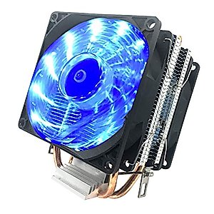 CPU Cooler Fan PC Heatsink， LED Fan Computer CPU Air Cooling Cooler Radiator
