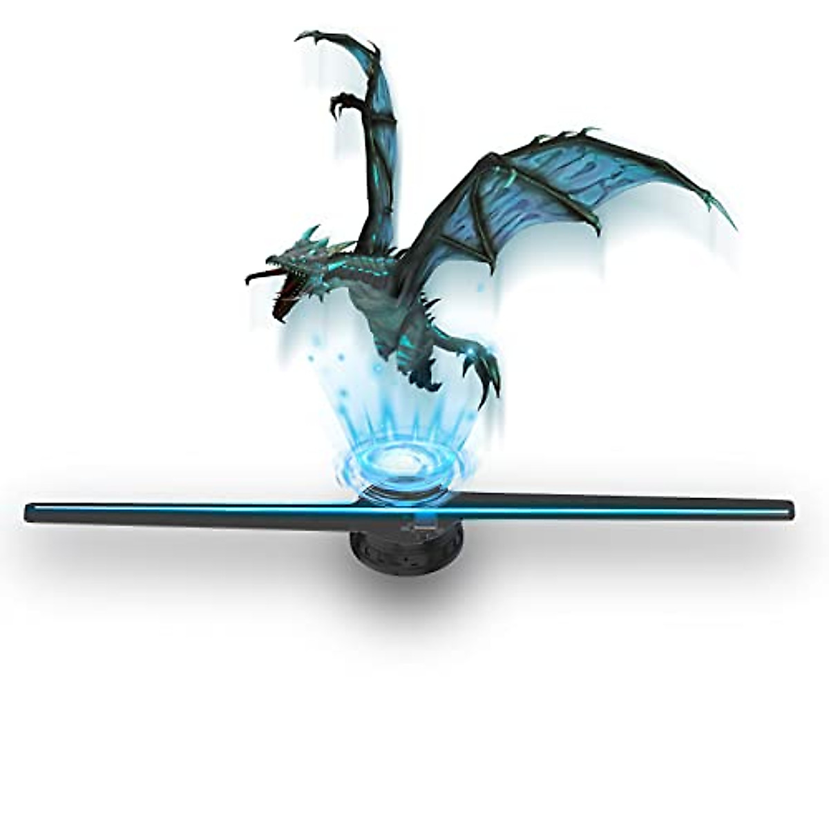 3D Hologram Fan,Hologram Fan Projector Advertising Display for Christmas, Halloween,Business,Shop,Holiday 16.5inch Holographic with 700 Video Library