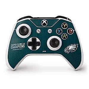 Skinit Decal Gaming Skin Compatible with Xbox One S Controller - Officially Licensed NFL Philadelphia Eagles Super Bowl LII Champions Design