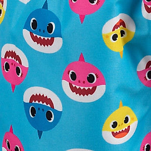 Pinkfong Baby Shark Daddy Mommy Toddler Boys Swim Rash Guard Swim Trunks Blue 3T
