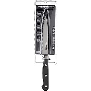 Cuisinart C77TR-5SUT Triple Rivet Collection 5" Serrated Utility Knife, Black