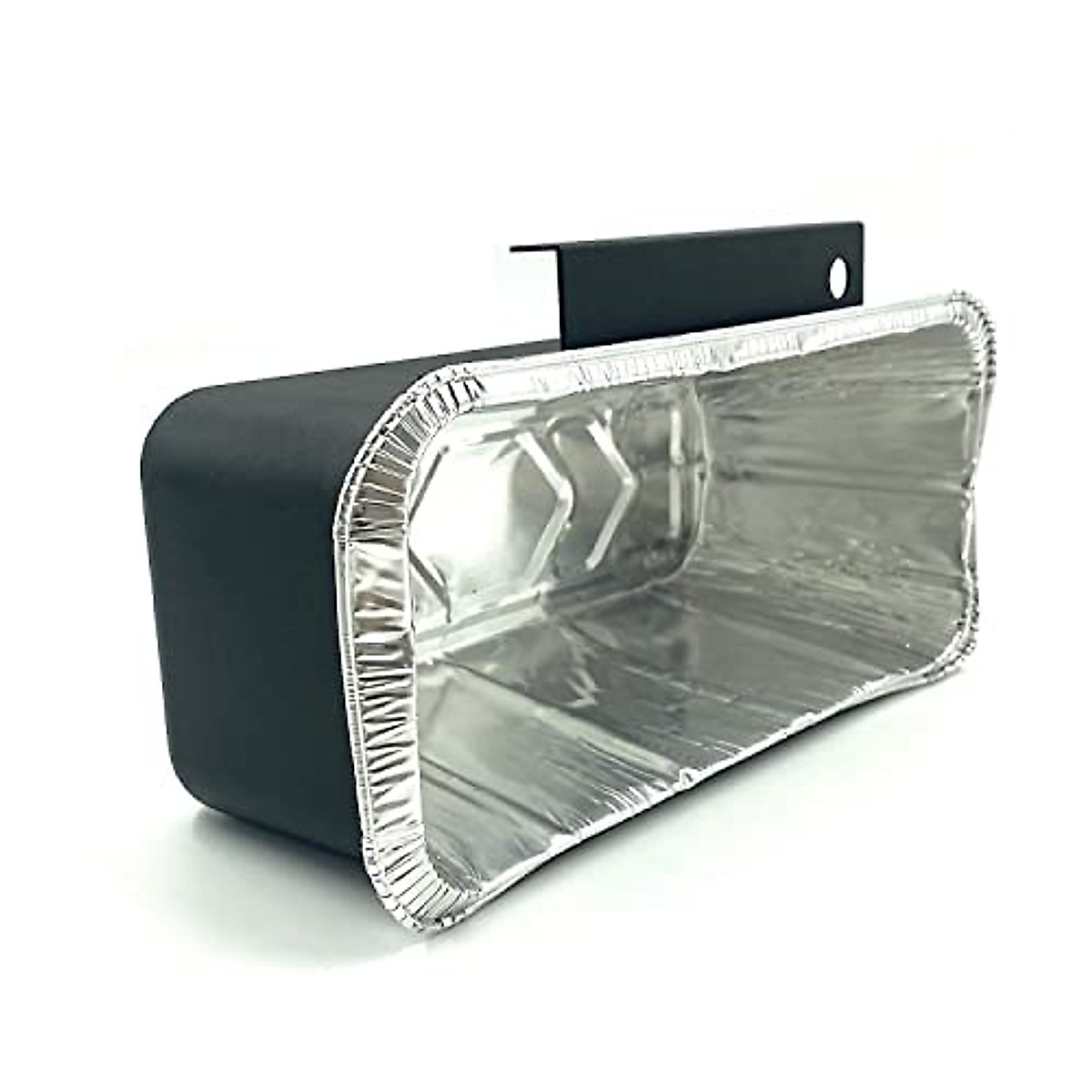 Meatender Replacement Grease Cup/Drip Catcher Pan for Blackstone Griddles 17'' 22'' 28'' 30'' 36'' and A Dosen of Disposable Aluminum Foil Liners Tray (Short Hook)