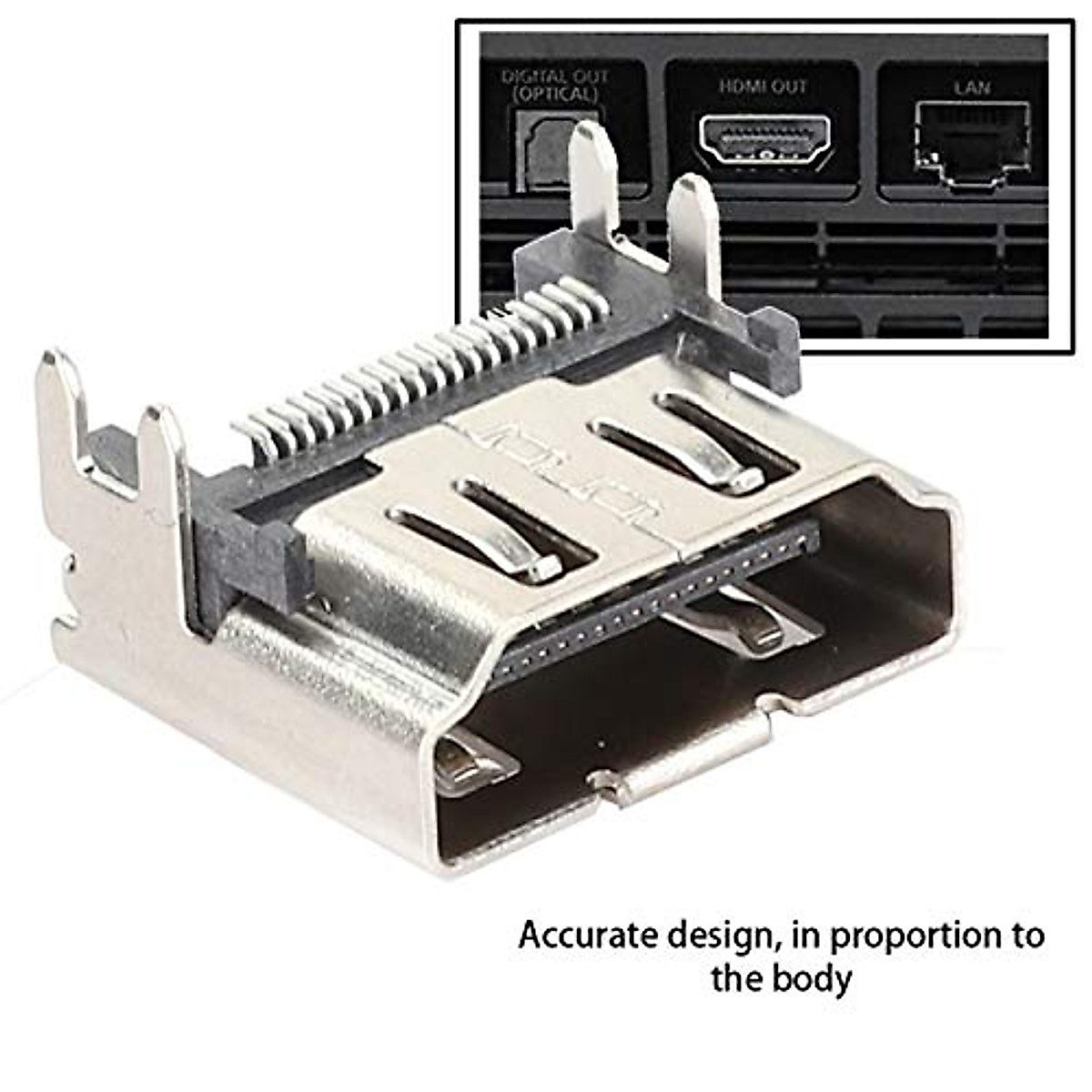 TRAZ for Port, Stable Output for Port Socket Interface Connector Replacement,for Game Console,for Game Player,for Game Lover