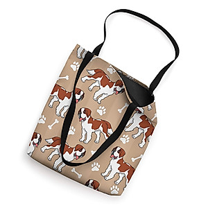 Cute St Bernard Dog Lover Gift Women Girl Tote Bag